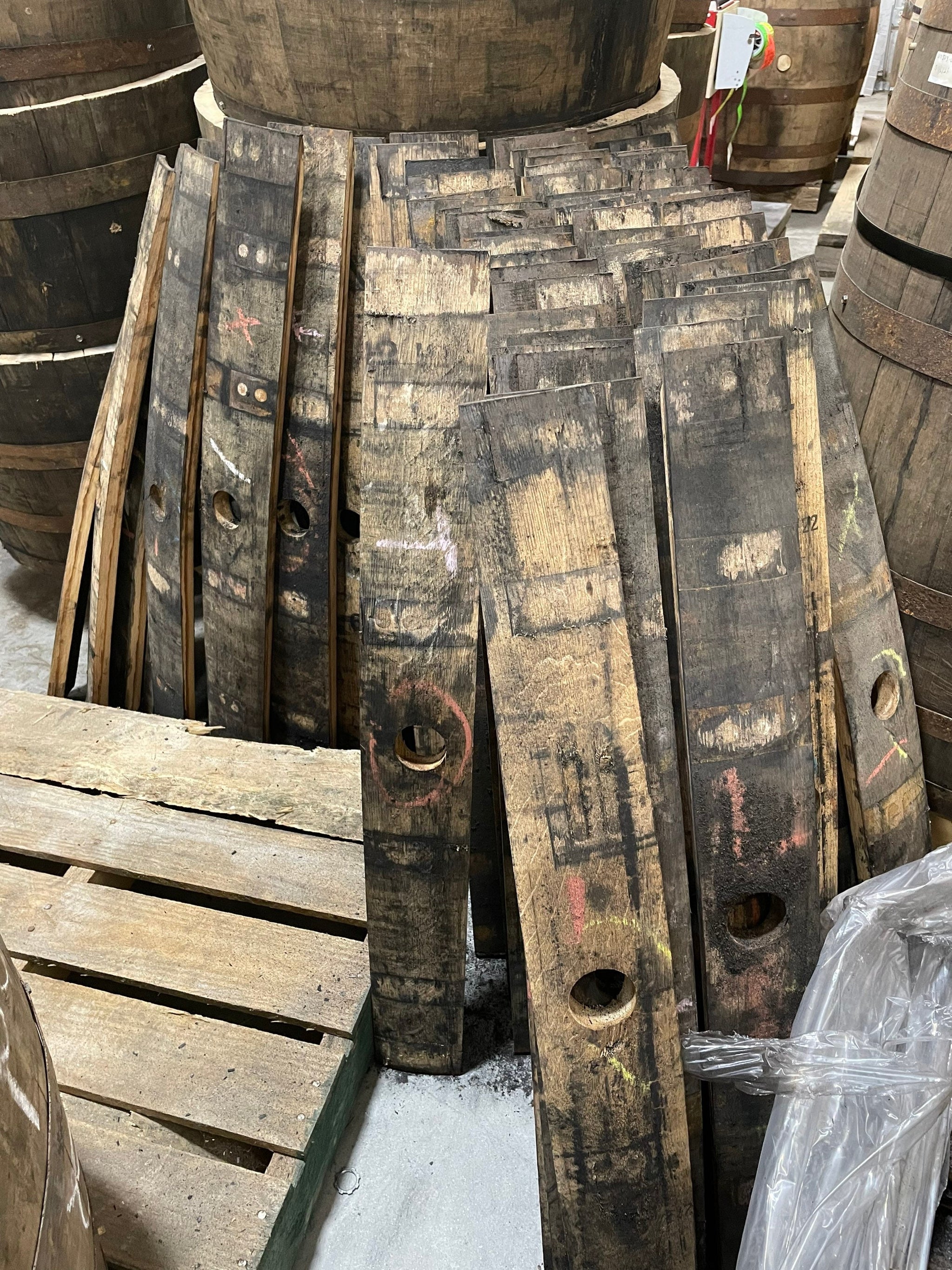 Authentic Whiskey Barrel Staves- 5 pack multiple sizes and options to ...