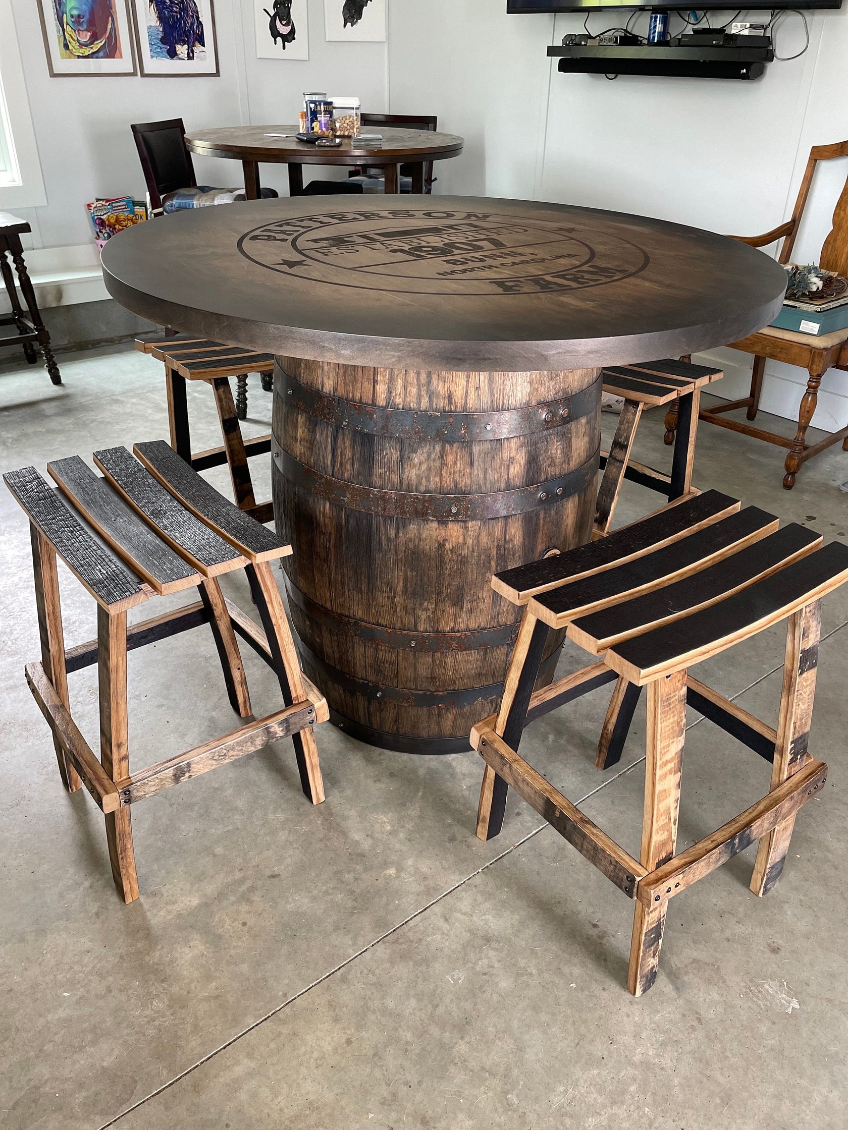 Bourbon Barrel Bistro/Pub Table Table – The Whiskey Workshop